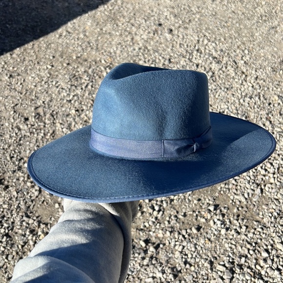 Accessories | Blue Felt Hat | Poshmark